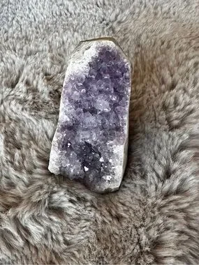 Accents | Purple Amethyst Geode Crystal Cluster | Poshmark
